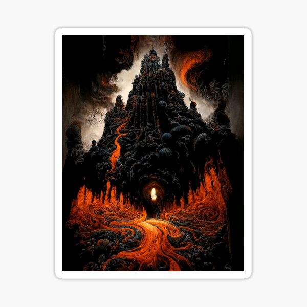 "Magma Pinnacle" Sticker for Sale by TheHouseMaster | Redbubble