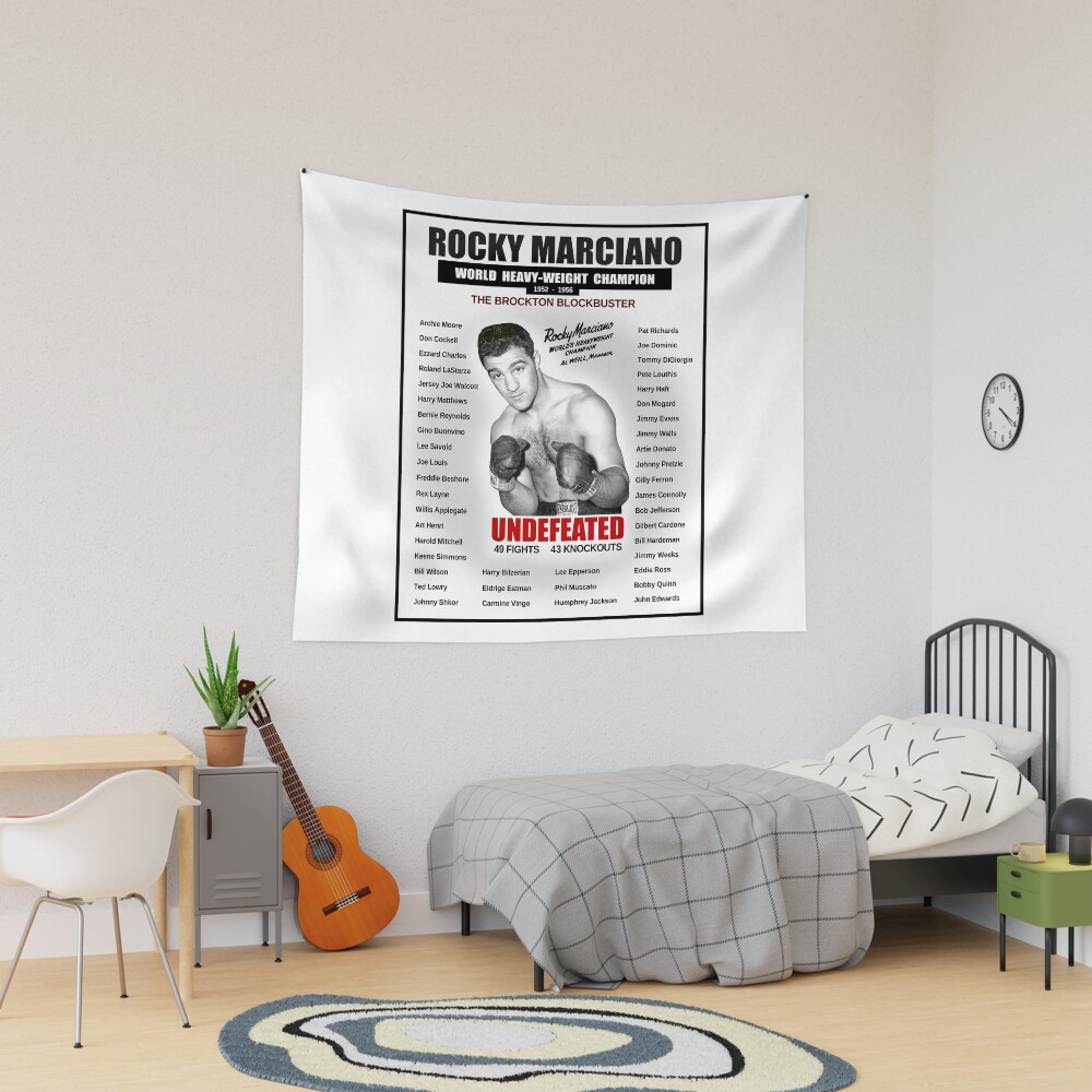 "Rocky Marciano UNDEFEATED" Poster for Sale by Daniel Hagerman | Redbubble