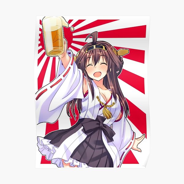 "Anime Girl with Beer #6" Poster for Sale by EmpireKitsune | Redbubble