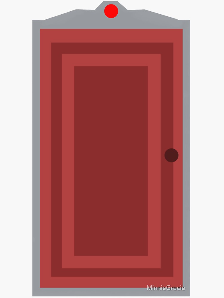 "Monsters, Inc. Red Door" Sticker for Sale by MinnieGracie | Redbubble