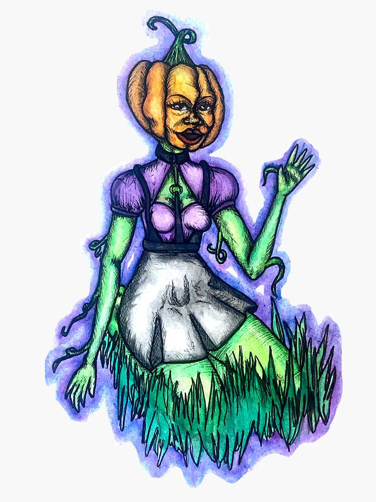 "Punkin Head" Sticker for Sale by Eye-of-Azure | Redbubble