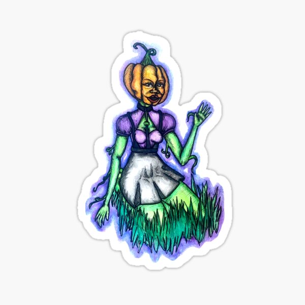 "Punkin Head" Sticker for Sale by Eye-of-Azure | Redbubble