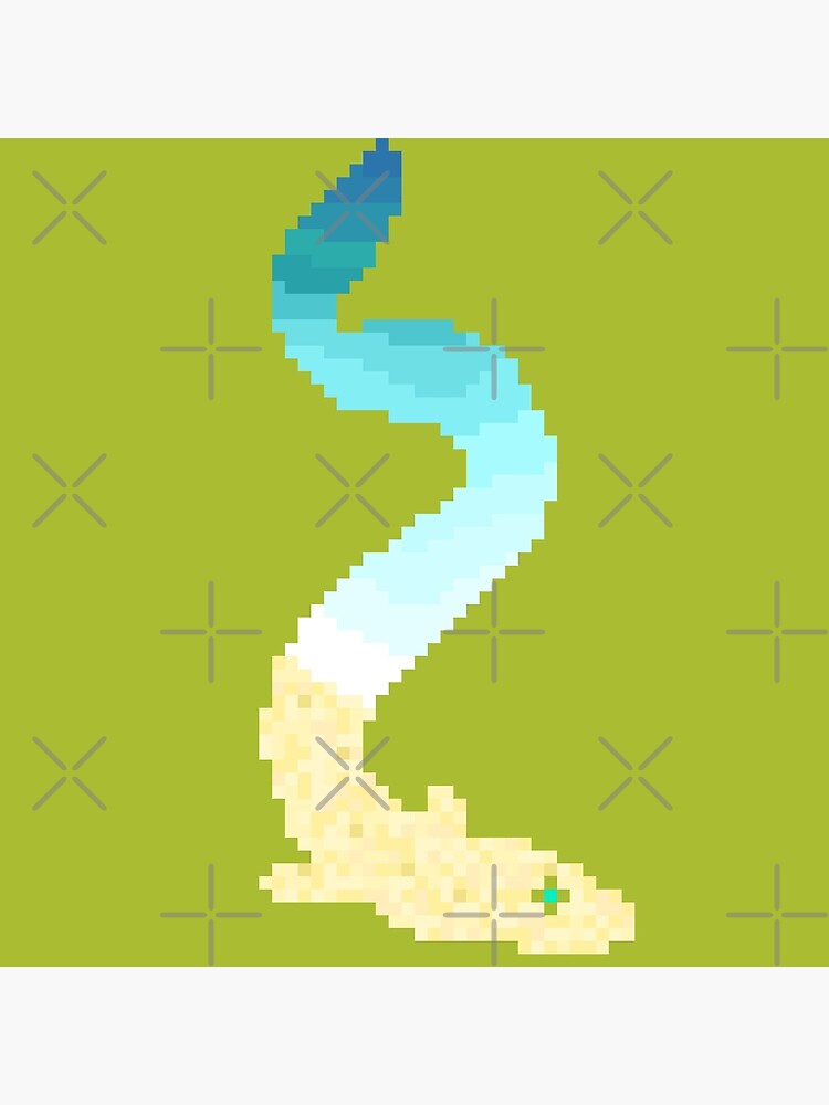 "Modern Pixel Ocean Sea Eel" Poster for Sale by jofudachi | Redbubble