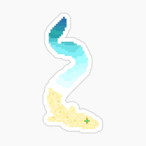 "Modern Pixel Ocean Sea Eel" Sticker for Sale by jofudachi | Redbubble