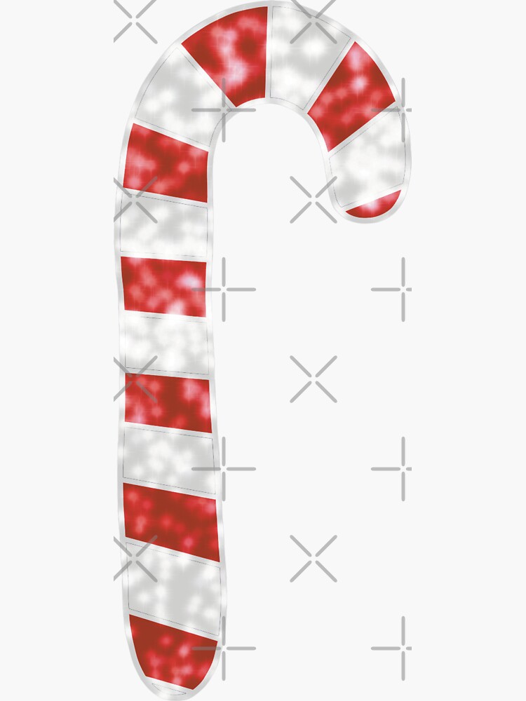"Candy Cane " Sticker for Sale by SheeshStickerz | Redbubble