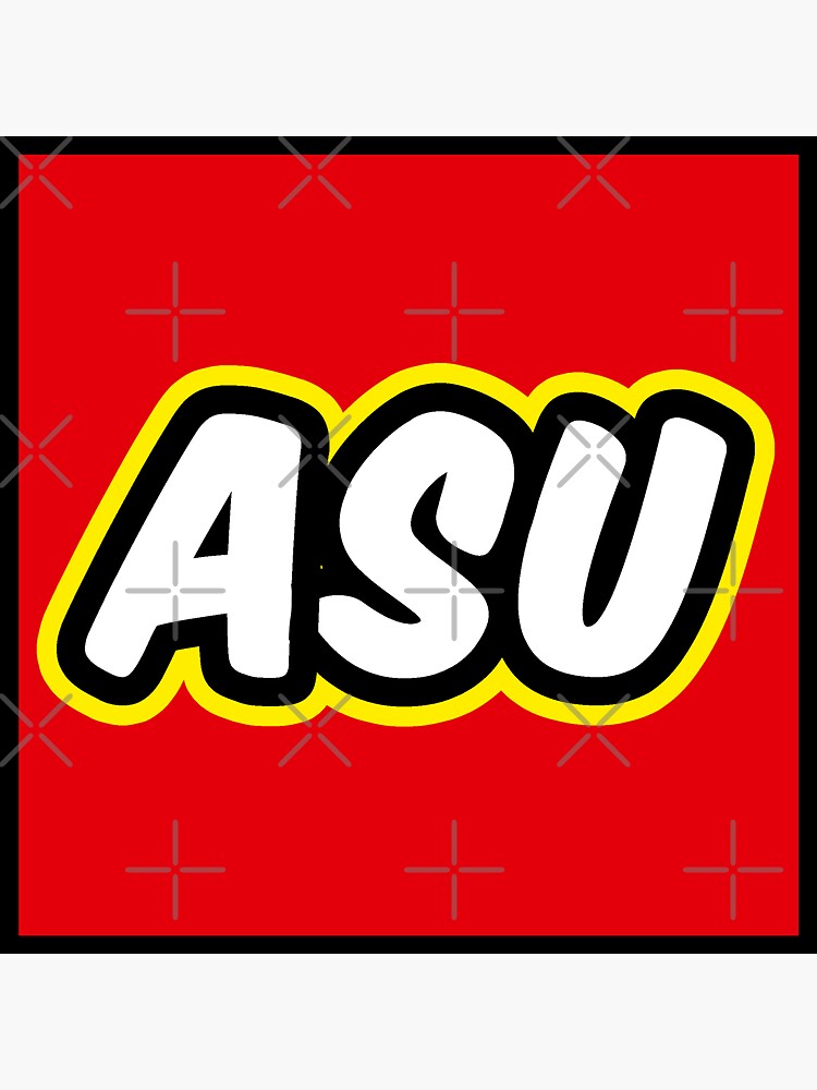 "ASU Brick Design" Sticker for Sale by sarascoprox | Redbubble