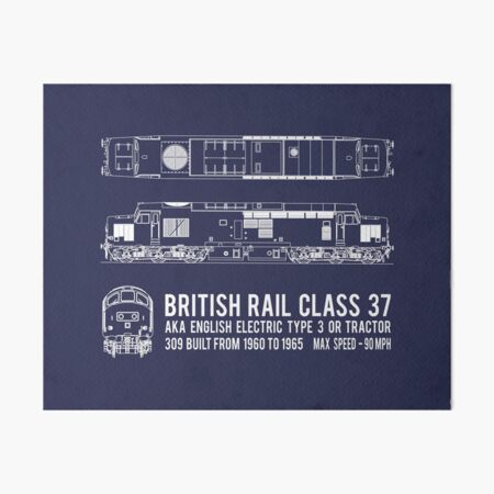 "British Rail Class 37 English Electric Type 3 Locomotive Blueprint ...