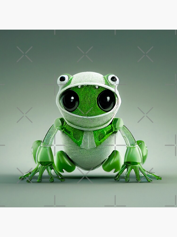 "Cute robot frog" Sticker for Sale by VanGalt | Redbubble