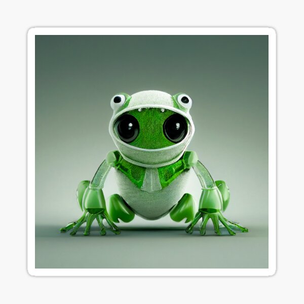 "Cute robot frog" Sticker for Sale by VanGalt | Redbubble