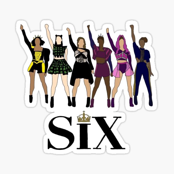 "Six the Musical - Simple Logo" Sticker for Sale by daisydance | Redbubble