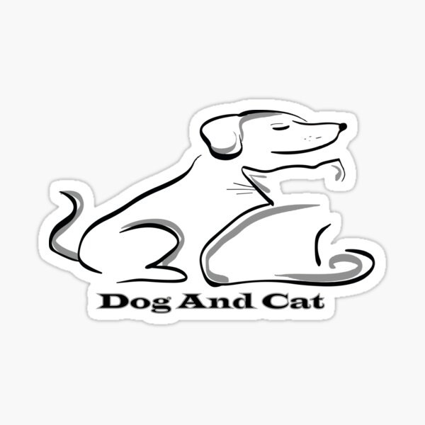 "Dod And Cat" Sticker for Sale by Designer020 | Redbubble