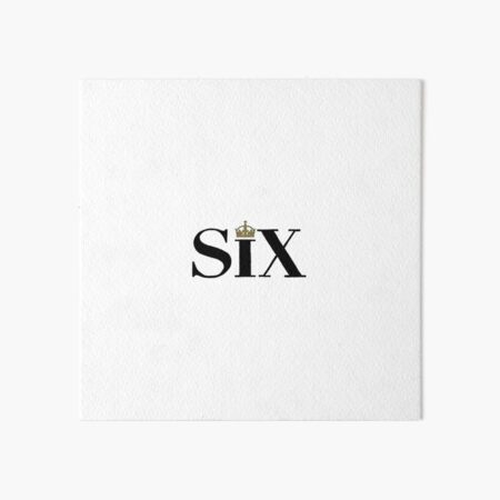 "Six the Musical Simple Logo" Art Board Print for Sale by daisydance ...