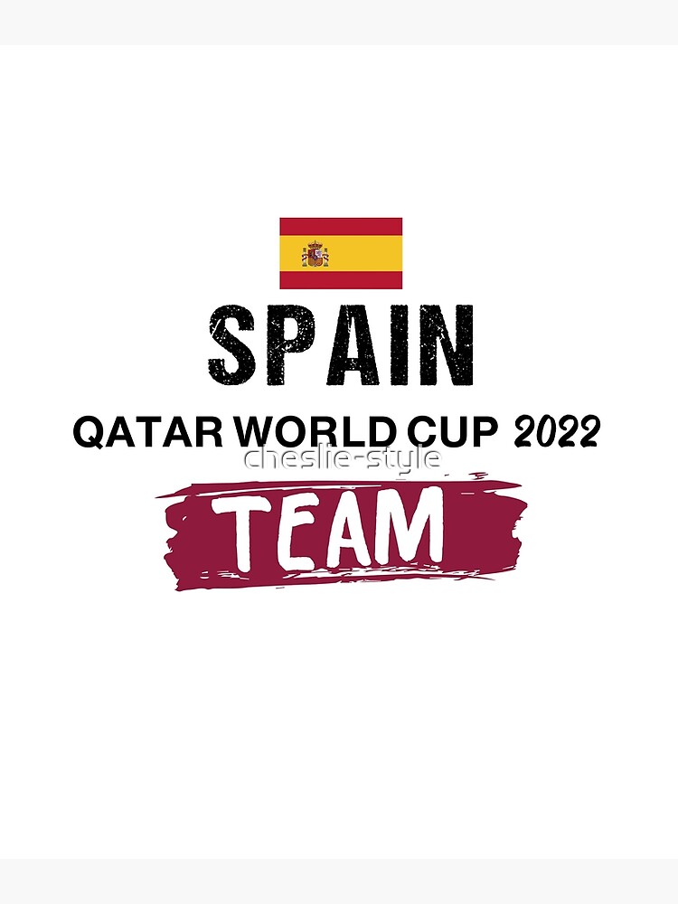 " SPAIN World Cup Football Soccer fan Qatar 2022 " Photographic Print ...
