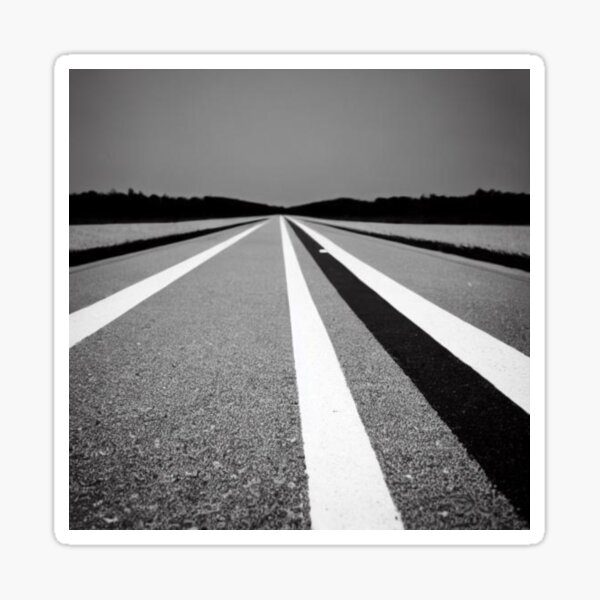 "road trip line work" Sticker for Sale by Shroomdoodle | Redbubble