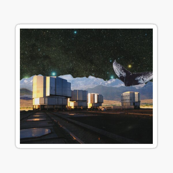 "Surreal handmade collage "A day on Venus"" Sticker for Sale by Everna ...