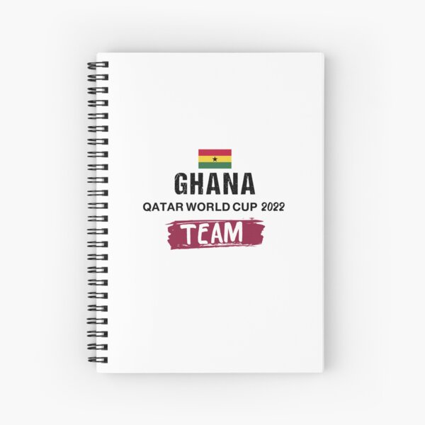 "GHANA World Cup Football Soccer fan Qatar 2022 " Spiral Notebook for ...