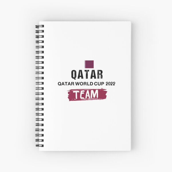 " World Cup Football Soccer fan Qatar 2022 " Spiral Notebook for Sale ...