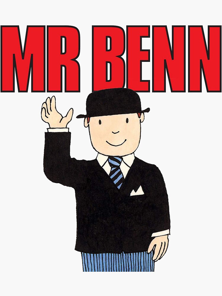 " Mr Benn" Sticker for Sale by foxdesing1 | Redbubble