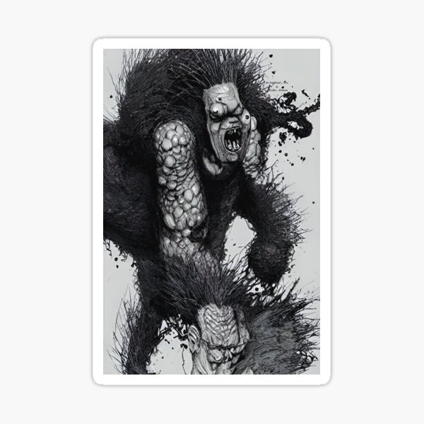 "Swamp Creature 2" Sticker for Sale by Ai-Artz | Redbubble