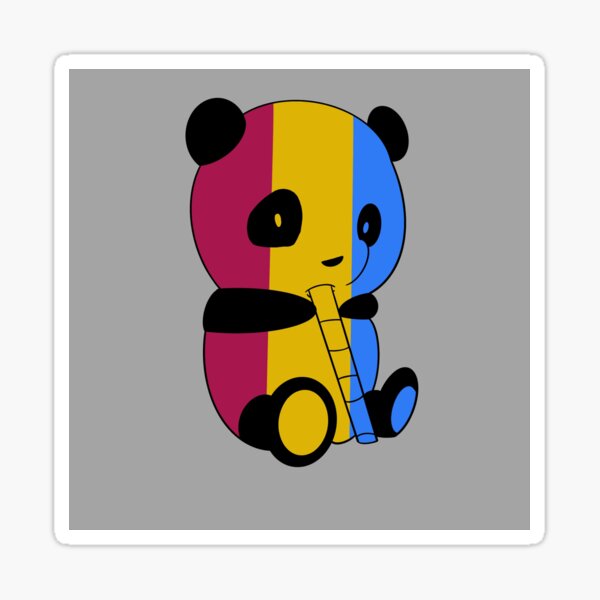 "Pan Panda " Sticker for Sale by Zoo-by-AJ | Redbubble