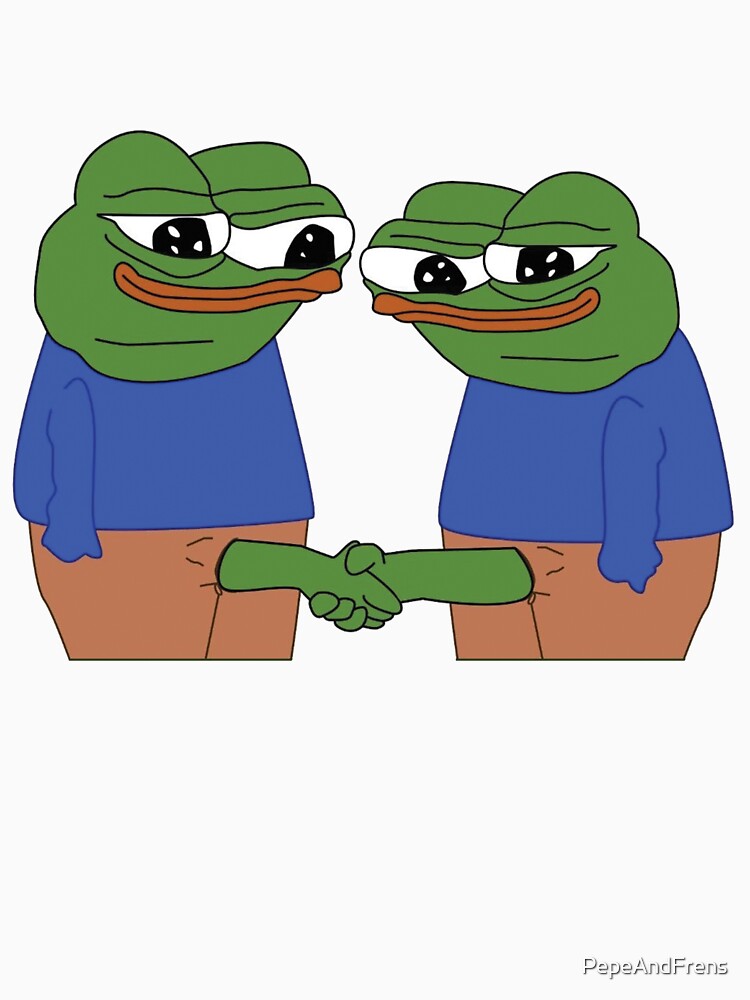 "Pepe the Frog - The Apu Handshake - meme" T-shirt for Sale by ...