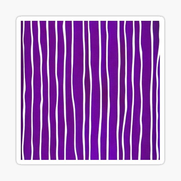 "purple and white vertical line work" Sticker for Sale by Shroomdoodle ...