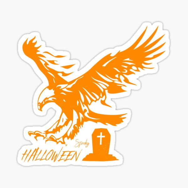 "Halloween American Eagle" Sticker for Sale by Celebrity-go | Redbubble