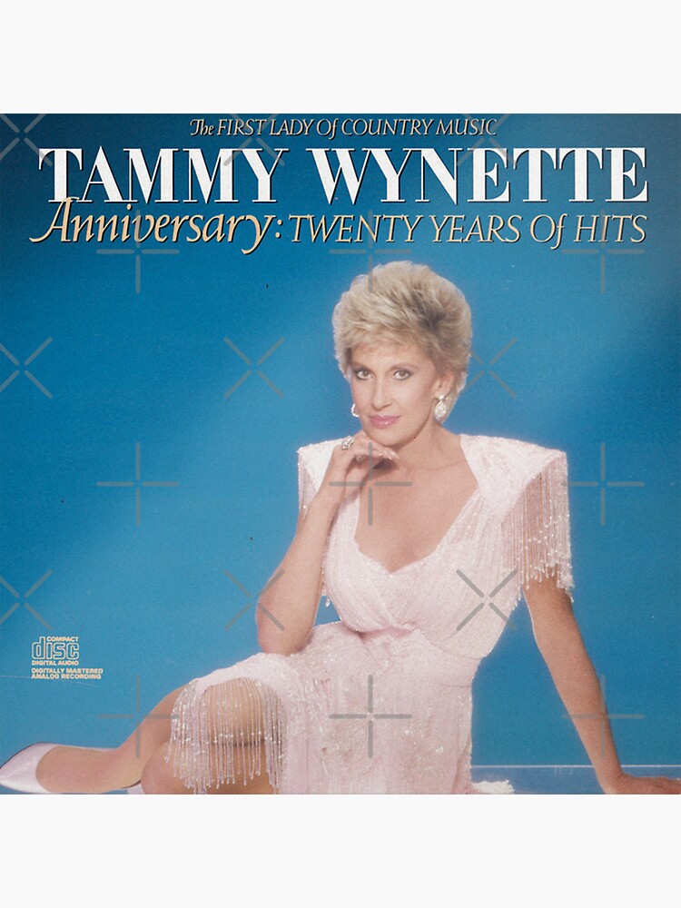 "TAMMY WYNETTE THE FIRST LADY OF COUNTRY MUSIC CD" Sticker for Sale by ...