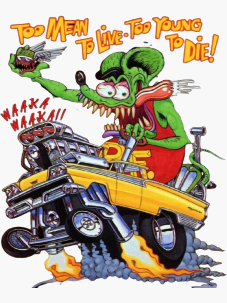 "Rat fink rat fink " Sticker for Sale by World-art-4-u | Redbubble