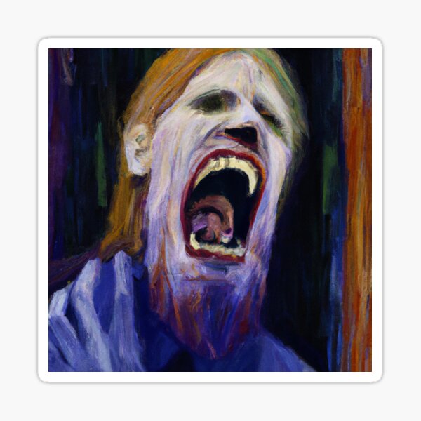 "Scream" Sticker for Sale by KilianF20 | Redbubble