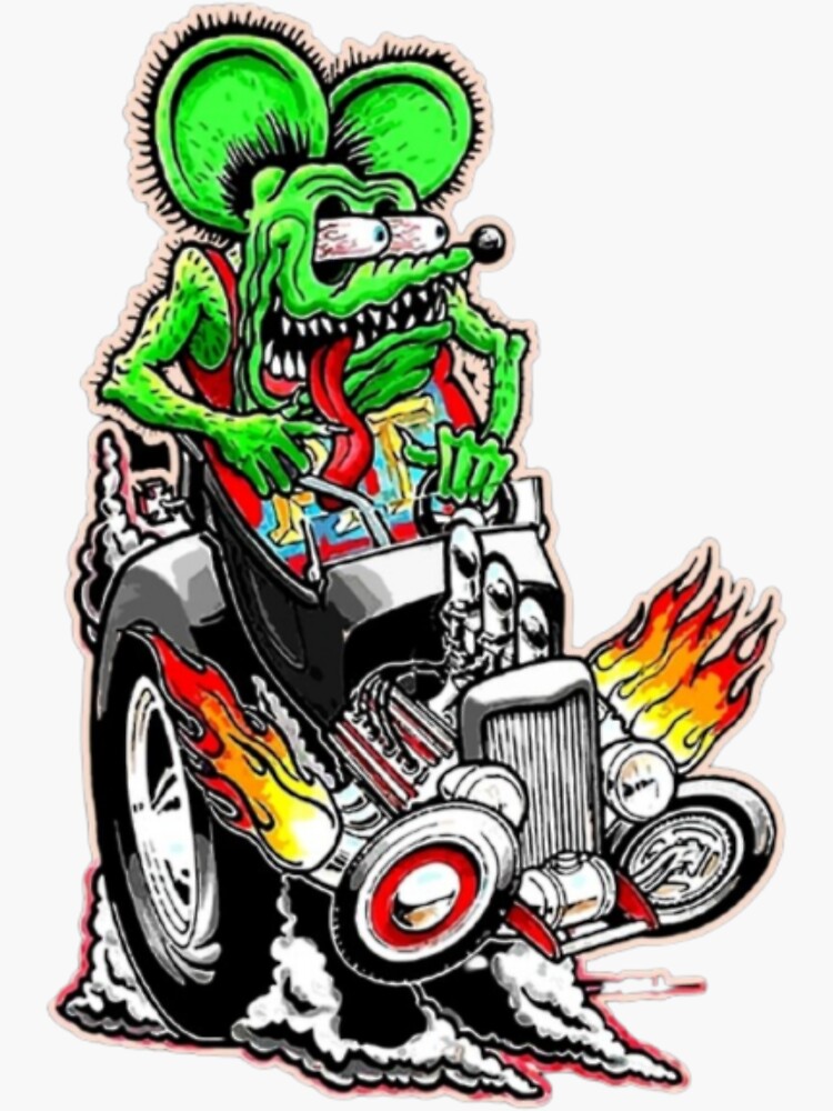 "Rat fink rat fink " Sticker for Sale by World-art-4-u | Redbubble