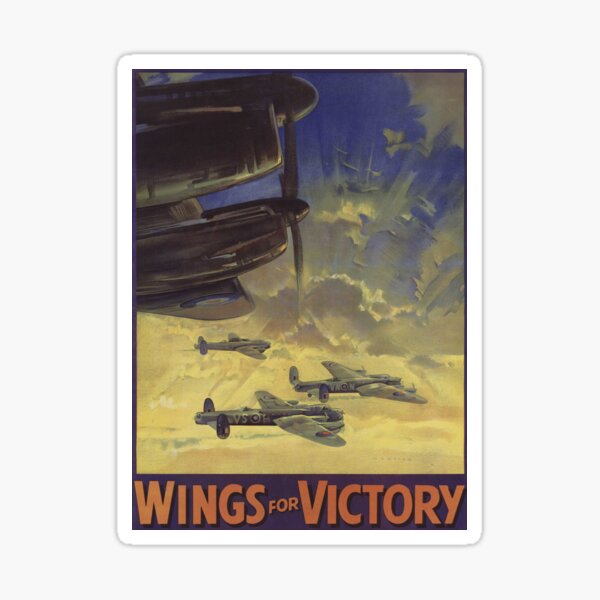 "Wings for Victory" Sticker for Sale by Lueshis | Redbubble