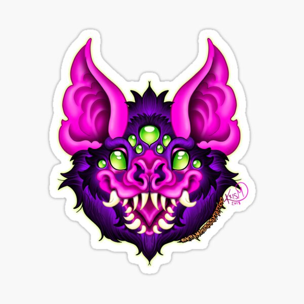 "Batty" Sticker for Sale by Krampussy | Redbubble