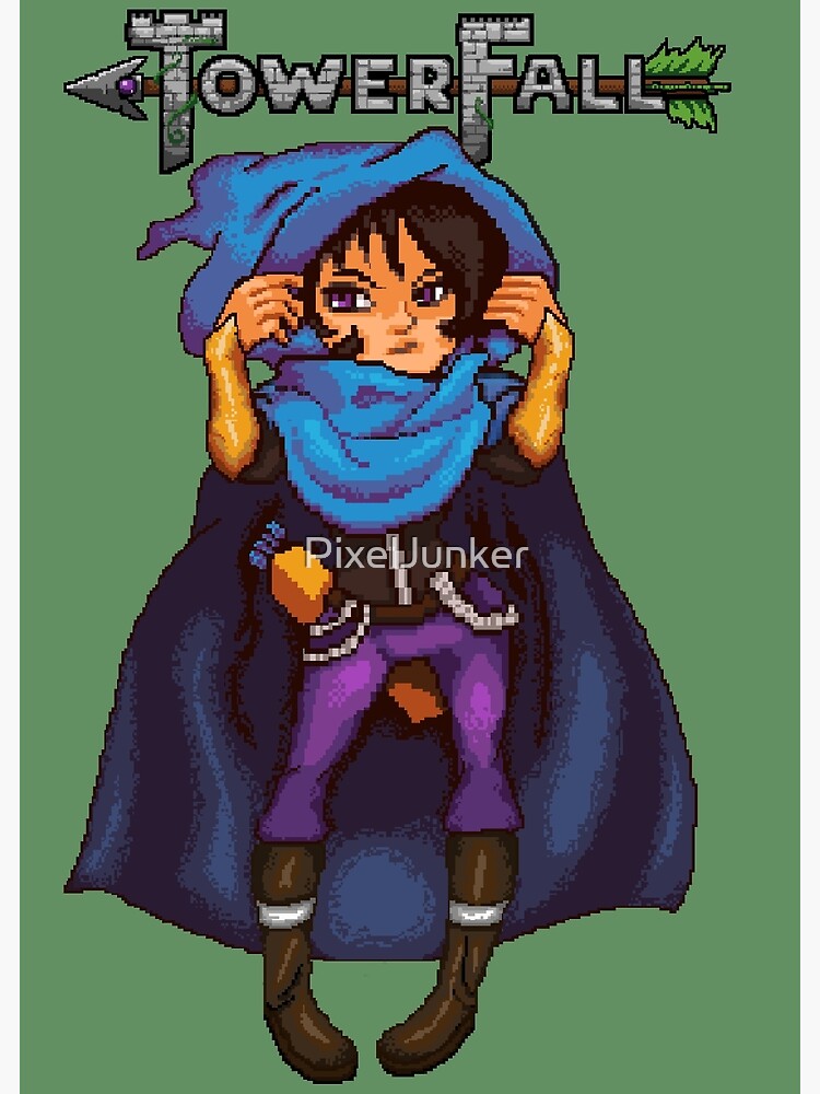"Towerfall Blue Archer" Art Print for Sale by PixelJunker | Redbubble