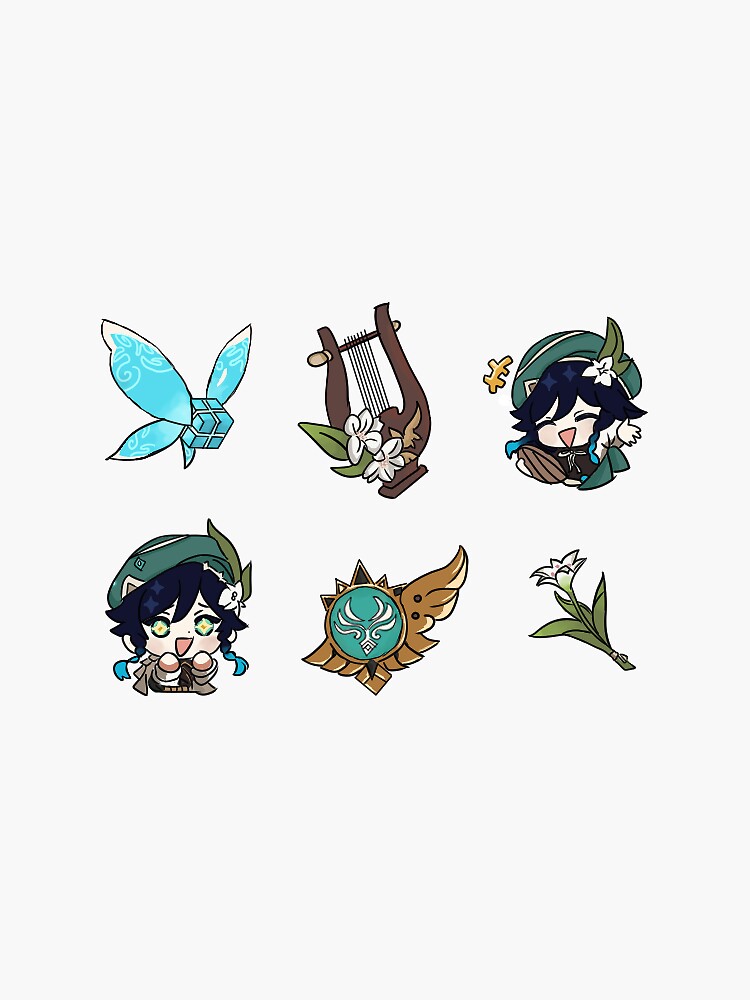 "venti stickers pack" Sticker for Sale by netunew | Redbubble