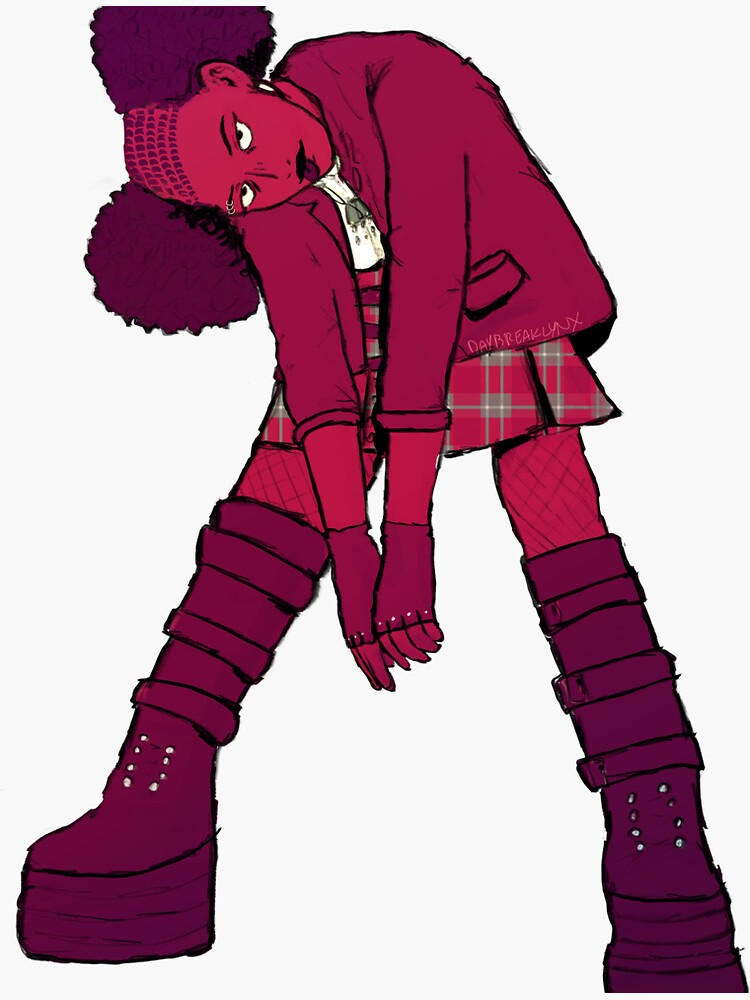 "wendell and wild punk kat" Sticker for Sale by daybreaklynx | Redbubble