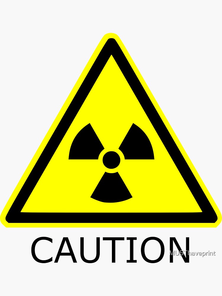 "poison label radioactive sign" Sticker for Sale by MUSThaveprint ...