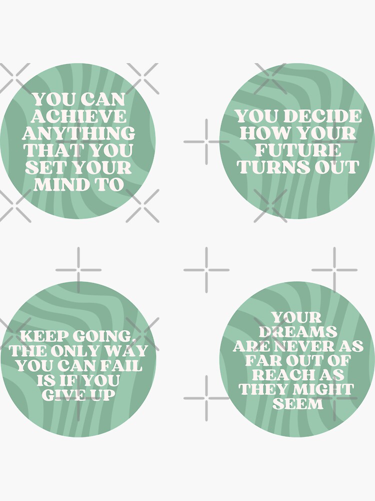 "Positive Affirmation Sticker Pack" Sticker for Sale by soeclectic ...