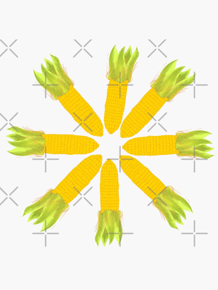 "12 I like corn " Sticker for Sale by Pontom46 | Redbubble