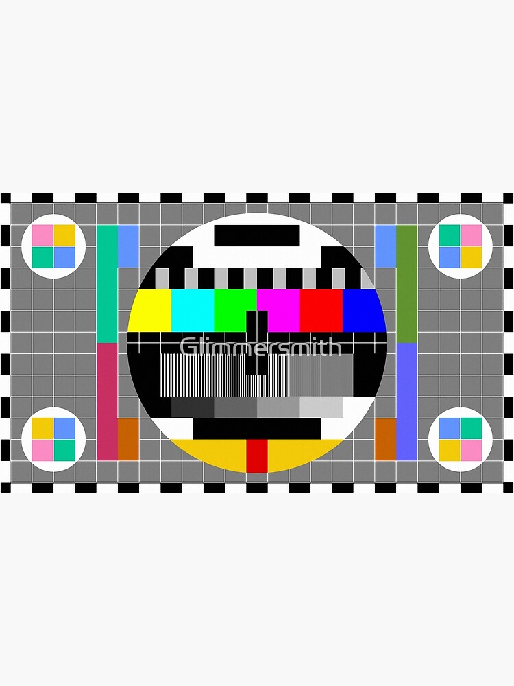 "Calibration Test Card, TV monitor film, video geek" Poster for Sale by ...