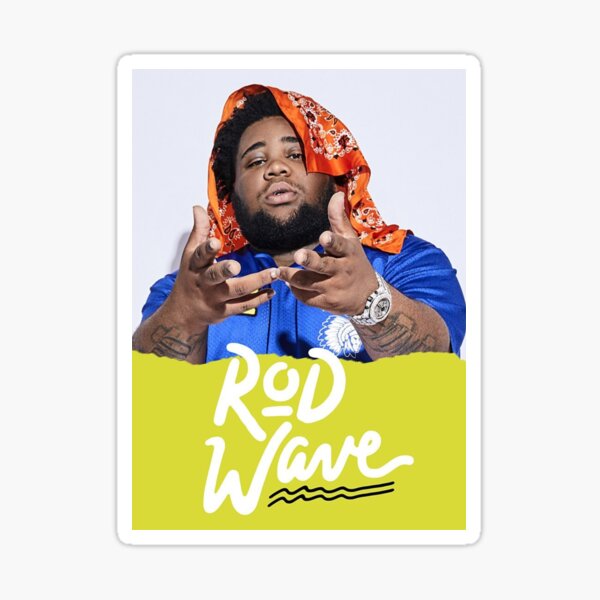 "Rod Wave" Sticker for Sale by SkippyDesign | Redbubble