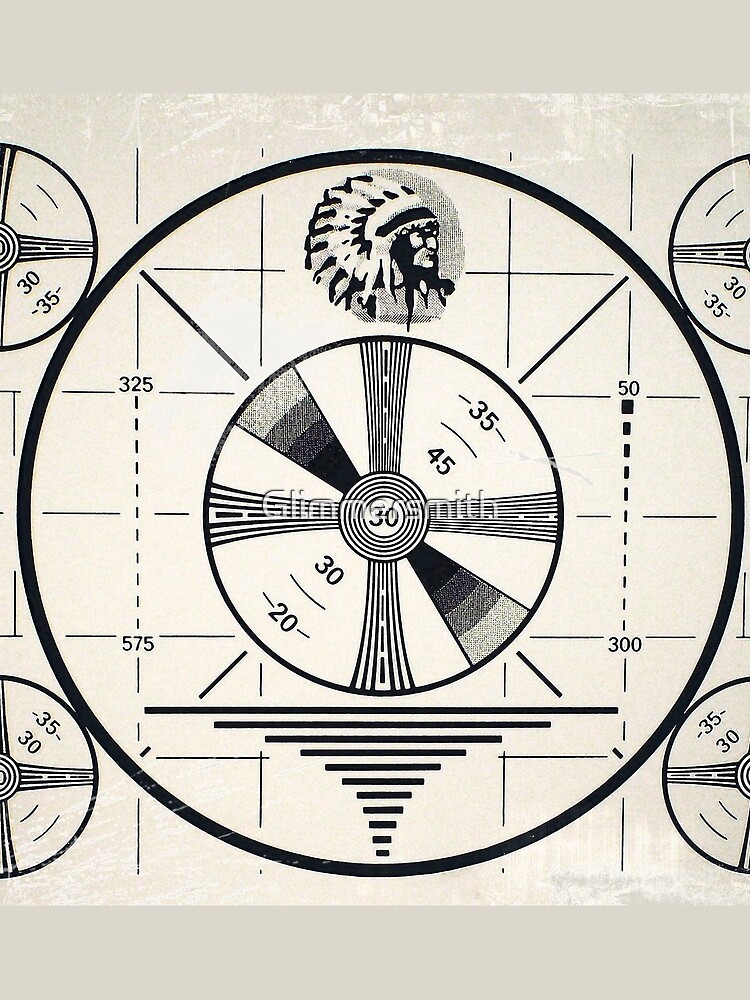 "Retro TV Monoscope Test Pattern" Scarf for Sale by Glimmersmith ...