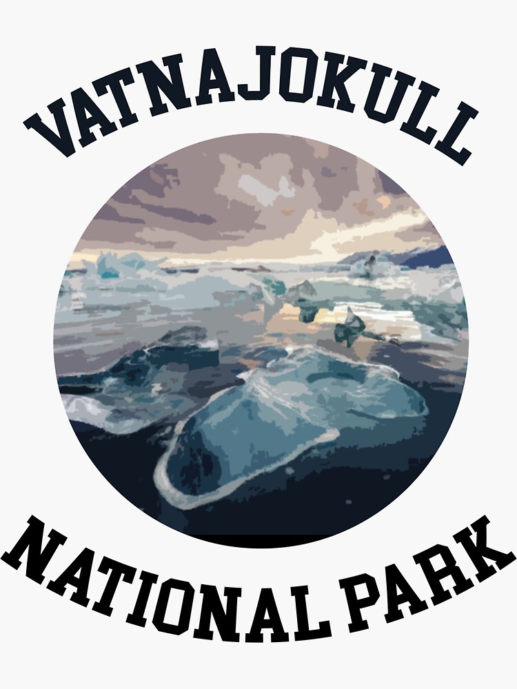 "Vatnajokull Iceland National Park " Sticker for Sale by Rosamasfina ...