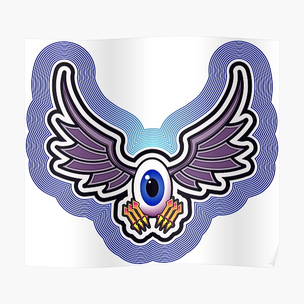 "Flying Eyeball" Poster by chrismloveless | Redbubble