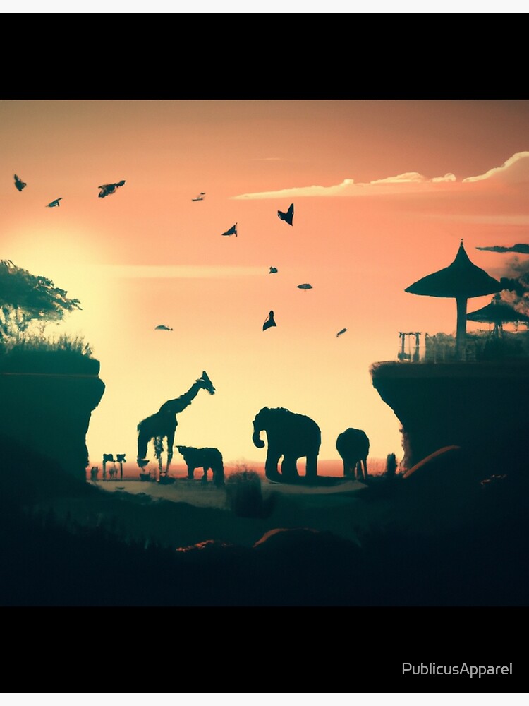 "vintage retro sunset art of zoo | Vintage | Zoo | Coolest | Fun ...