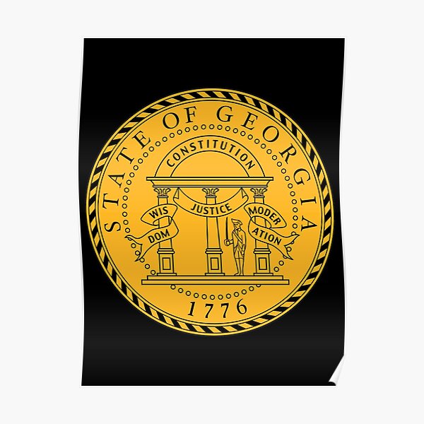 "Georgia state Coat of Arms" Poster for Sale by Aleksander37 | Redbubble