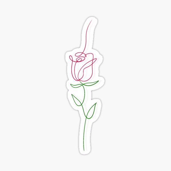 "Rose Sign" Sticker for Sale by corneliahill | Redbubble
