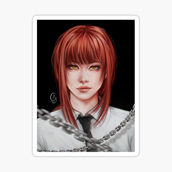 "Chainsaw Man - Makima" Sticker for Sale by CANSUAKND | Redbubble
