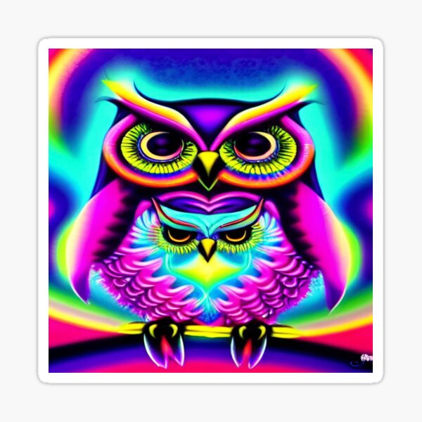 "Wise Owl" Sticker for Sale by TheJungleWorld | Redbubble