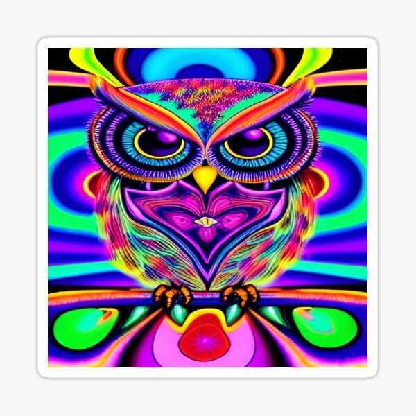 "Wise Owl" Sticker for Sale by TheJungleWorld | Redbubble